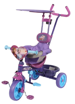 Triciclo de Empujar con Toldo y Canasta Frozen 1.5a+ | Toys Mayoreo